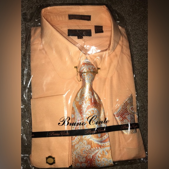 Bruno Conte | Shirts | Bruno Conte Brand New With Tag Dress Shirt Size 3637 | Poshmark